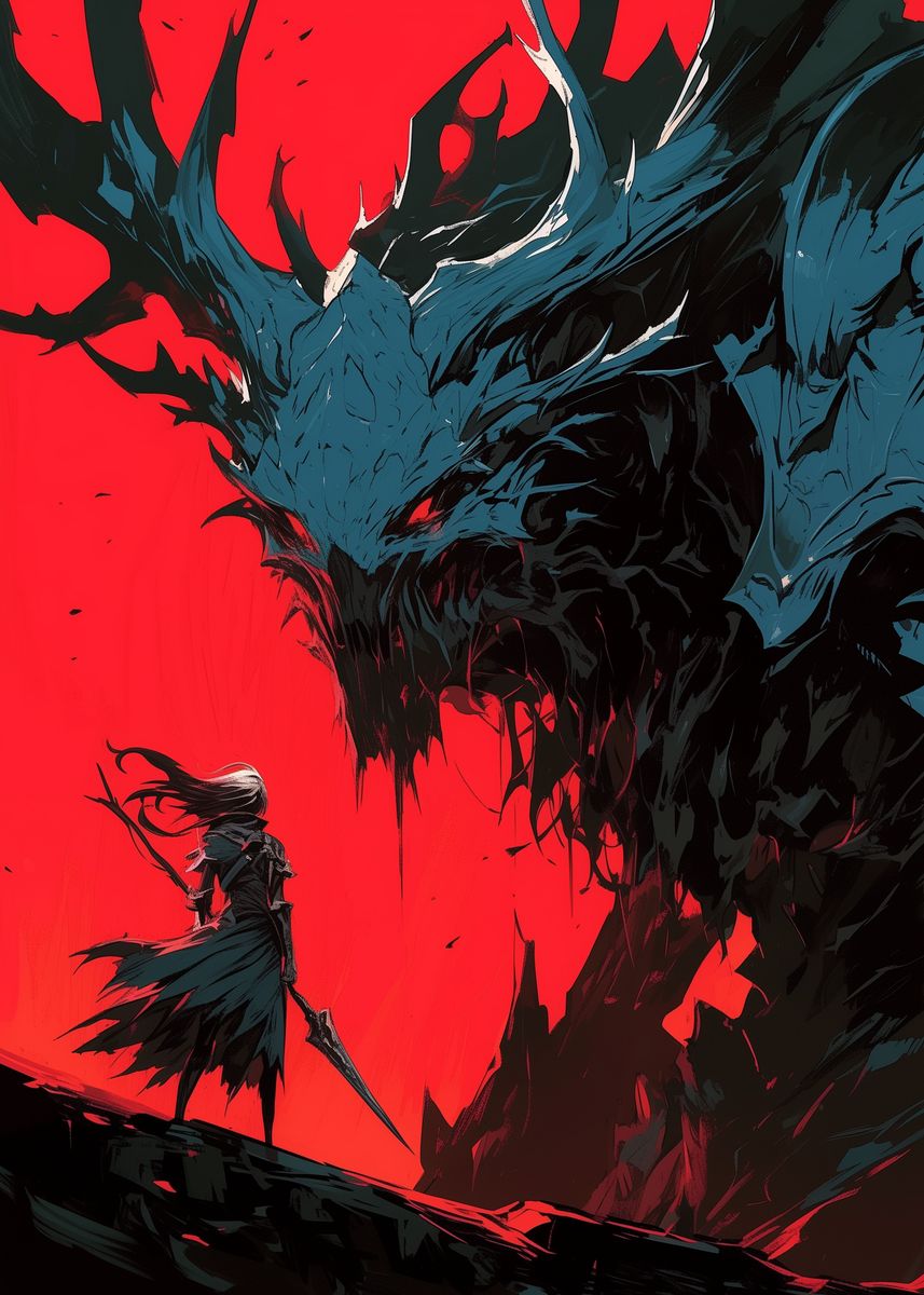 'Dark Fantasy Core' Poster, picture, metal print, paint by Tomorrow ...