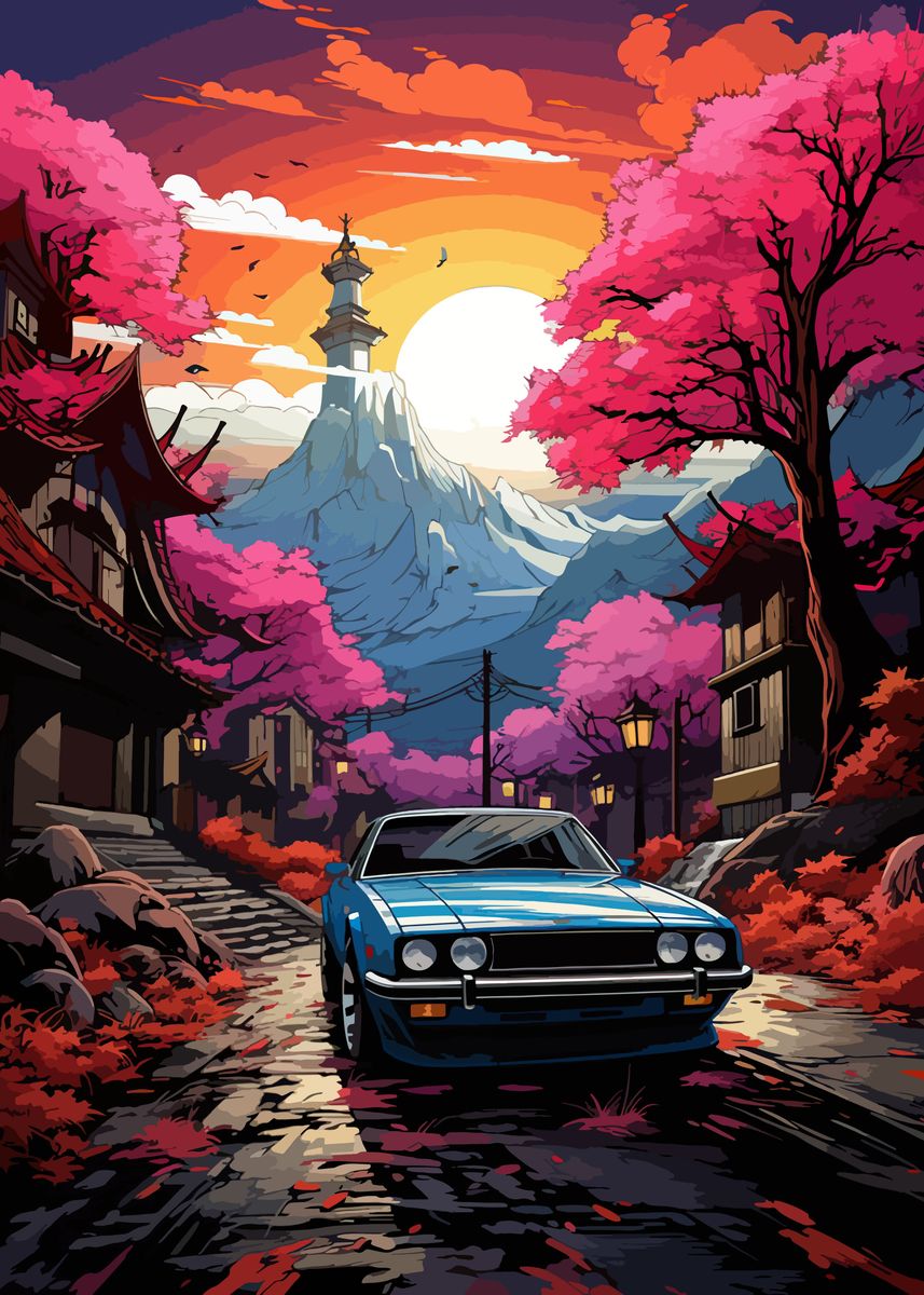 'cars' Poster, picture, metal print, paint by ART HEY | Displate