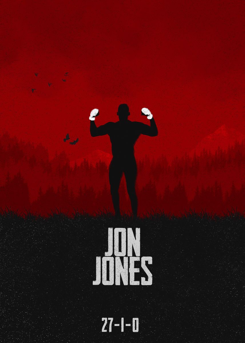 'Jon Jones' Poster, picture, metal print, paint by moose | Displate