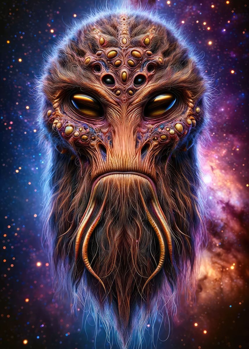 'Cosmic Entity Art' Poster, picture, metal print, paint by Markus von ...