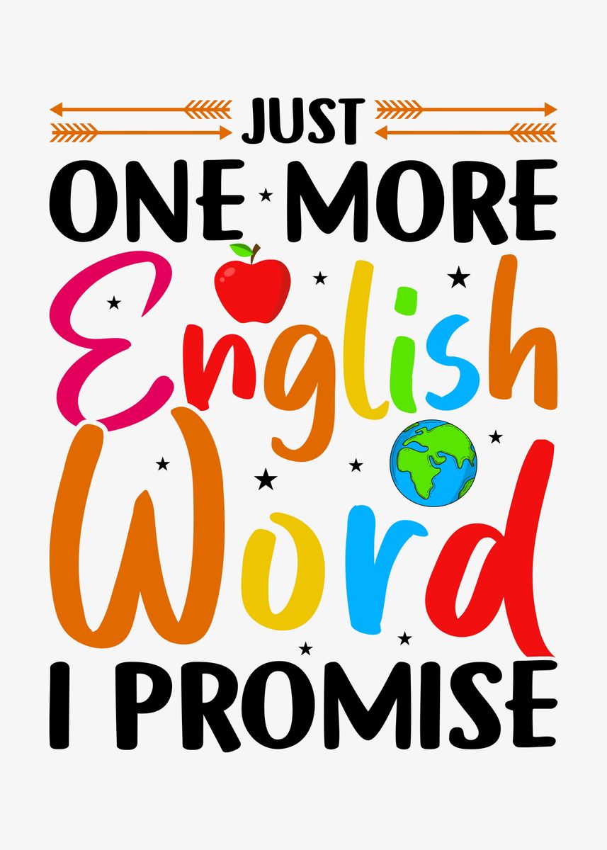 'English Language Teacher' Poster, picture, metal print, paint by ...