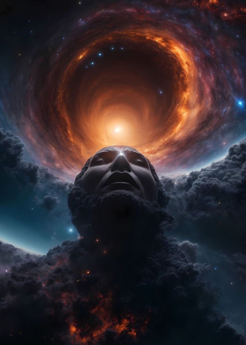 'God of space' Poster, picture, metal print, paint by Oleksandr Kovalov ...