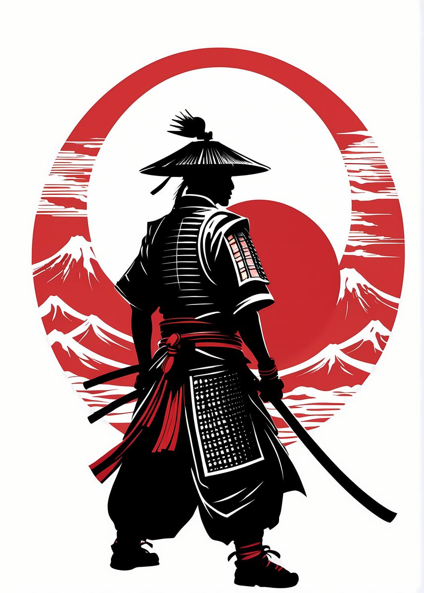 'Japanese Samurai' Poster, picture, metal print, paint by Gon Poster ...