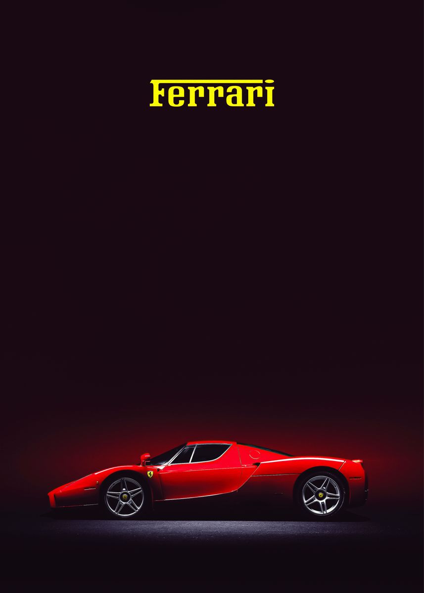 'Ferrari Enzo' Poster, picture, metal print, paint by Lee Rocks | Displate