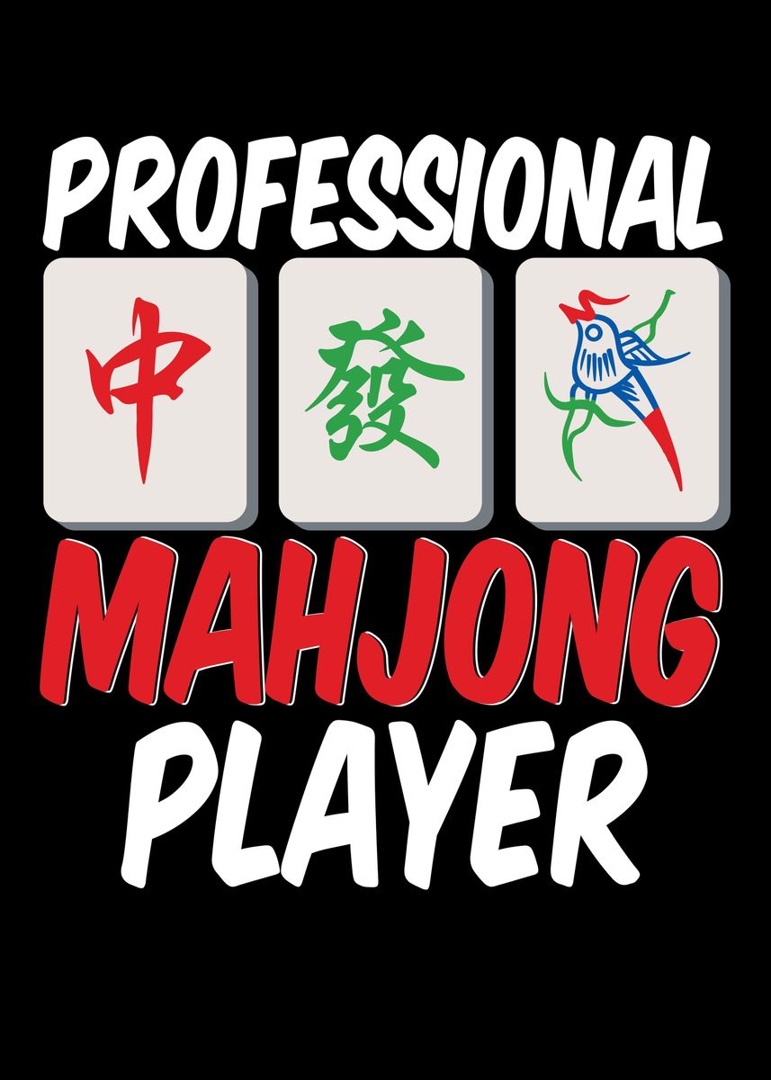'Professional Mahjong' Poster, picture, metal print, paint by kritich ...