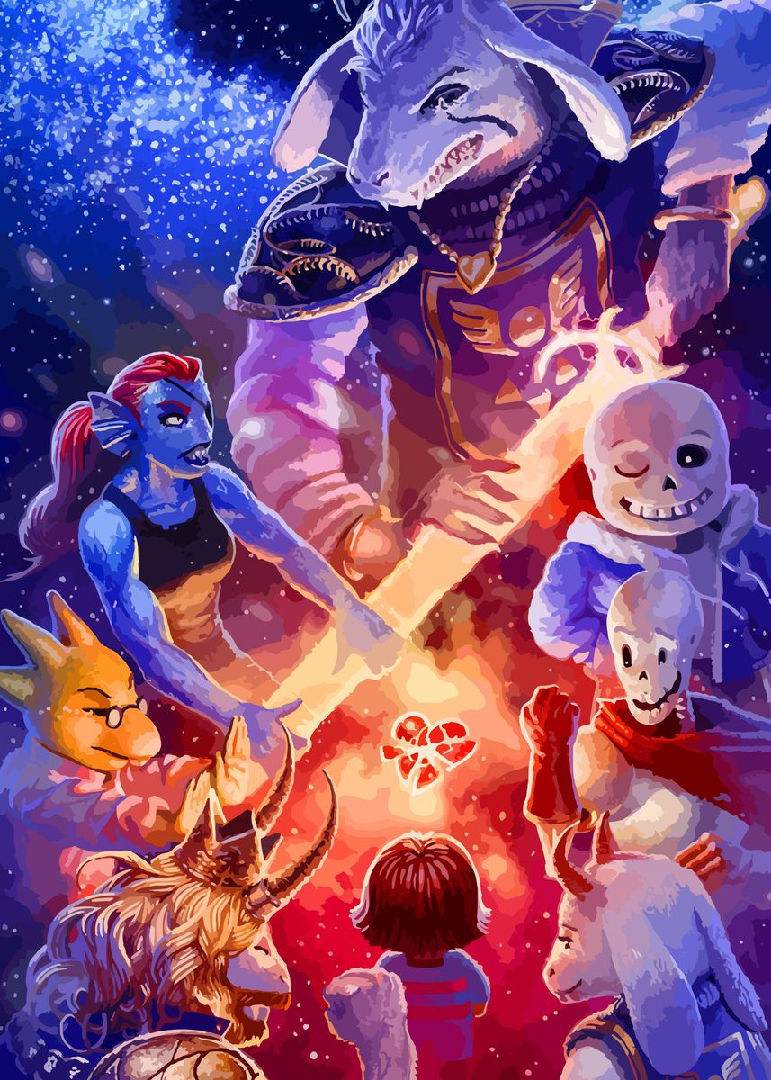 'Undertale' Poster, picture, metal print, paint by GeGeGe 11 | Displate