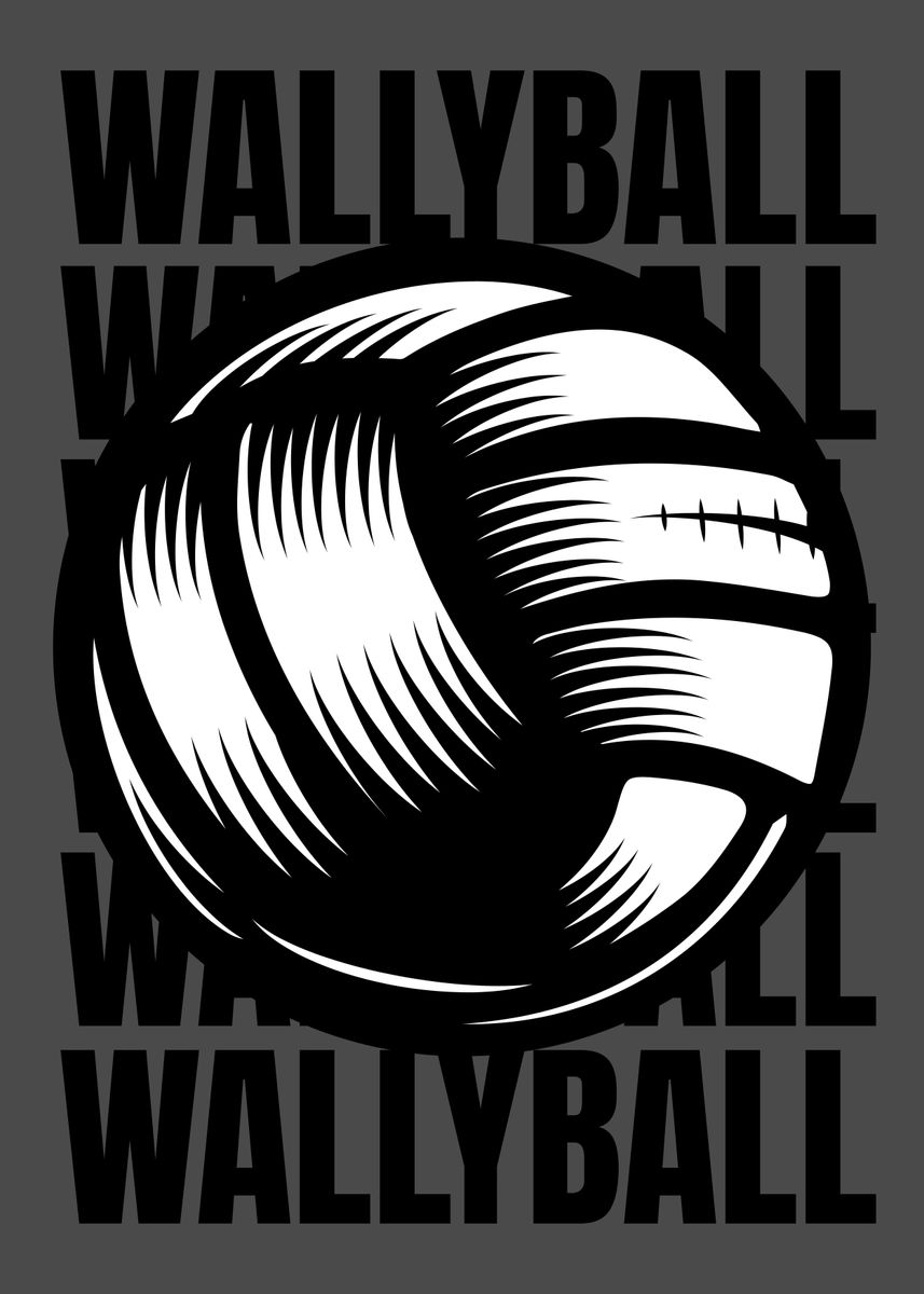 'WALLYBALL BALL' Poster, picture, metal print, paint by Atomic Chinook ...