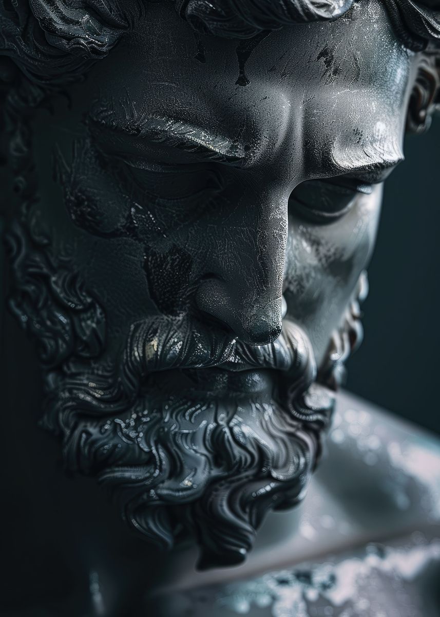 'Greek Statue' Poster, picture, metal print, paint by Jan | Displate