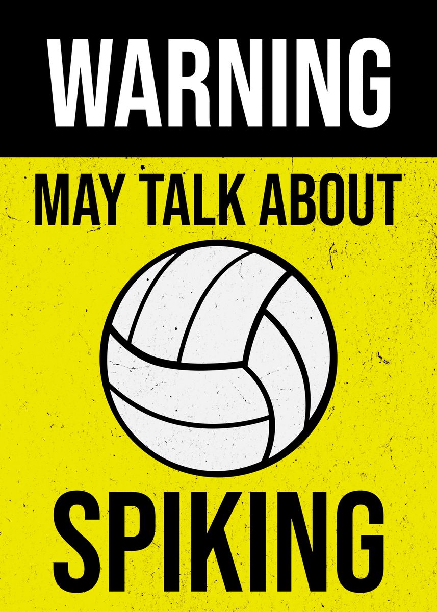'WARNING SPIKING WHITE' Poster, picture, metal print, paint by Atomic ...