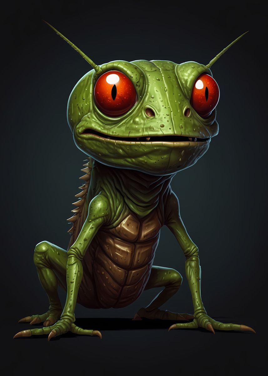 'Extraterrestrial Jumper' Poster, picture, metal print, paint by ...