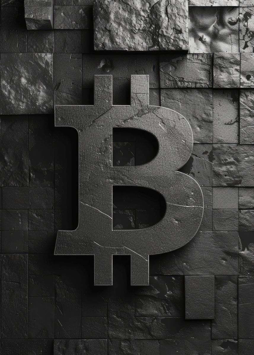 'Abstract Bitcoin Logo' Poster, picture, metal print, paint by Senja ...