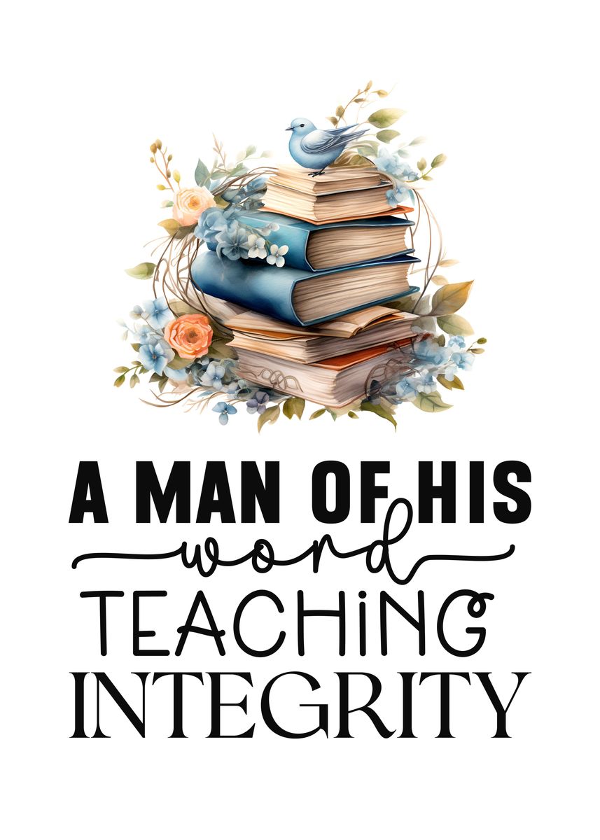 'A man of his word' Poster, picture, metal print, paint by Juliana RW ...