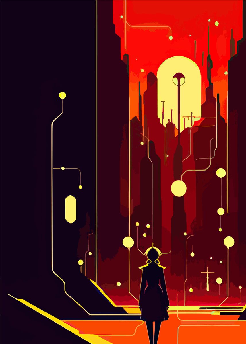 'transistor' Poster, picture, metal print, paint by Instinct Studio ...