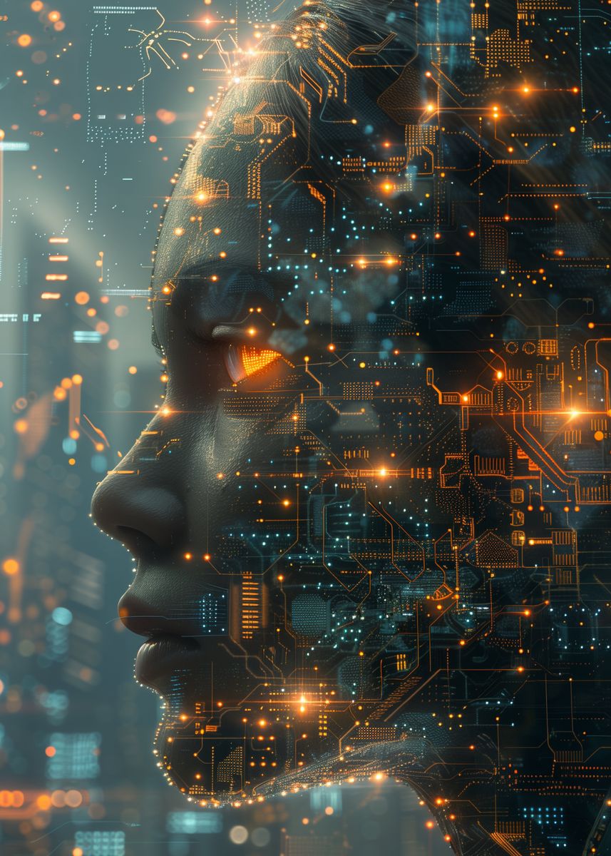 'Override Encryption' Poster, picture, metal print, paint by MythGenie ...