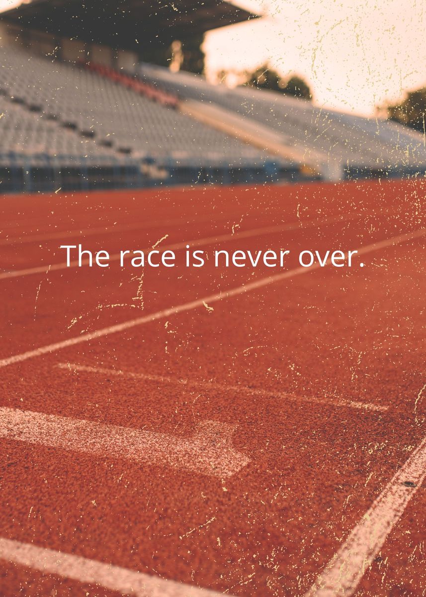 'Race Is Never Over' Poster, picture, metal print, paint by EDSON RAMOS ...