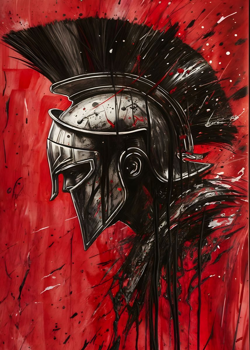 'spartan warrior ' Poster, picture, metal print, paint by Zeeshan Ali ...