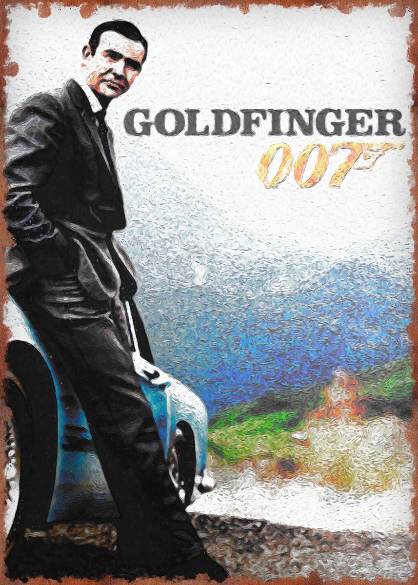 'goldfinger' Poster, picture, metal print, paint by Cool Metalic ...