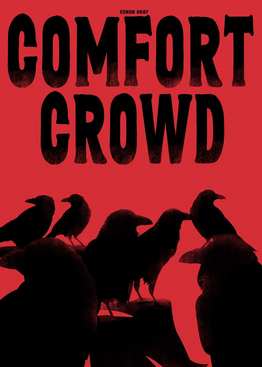 'Solace in the Comfort Crow' Poster, picture, metal print, paint by dz ...