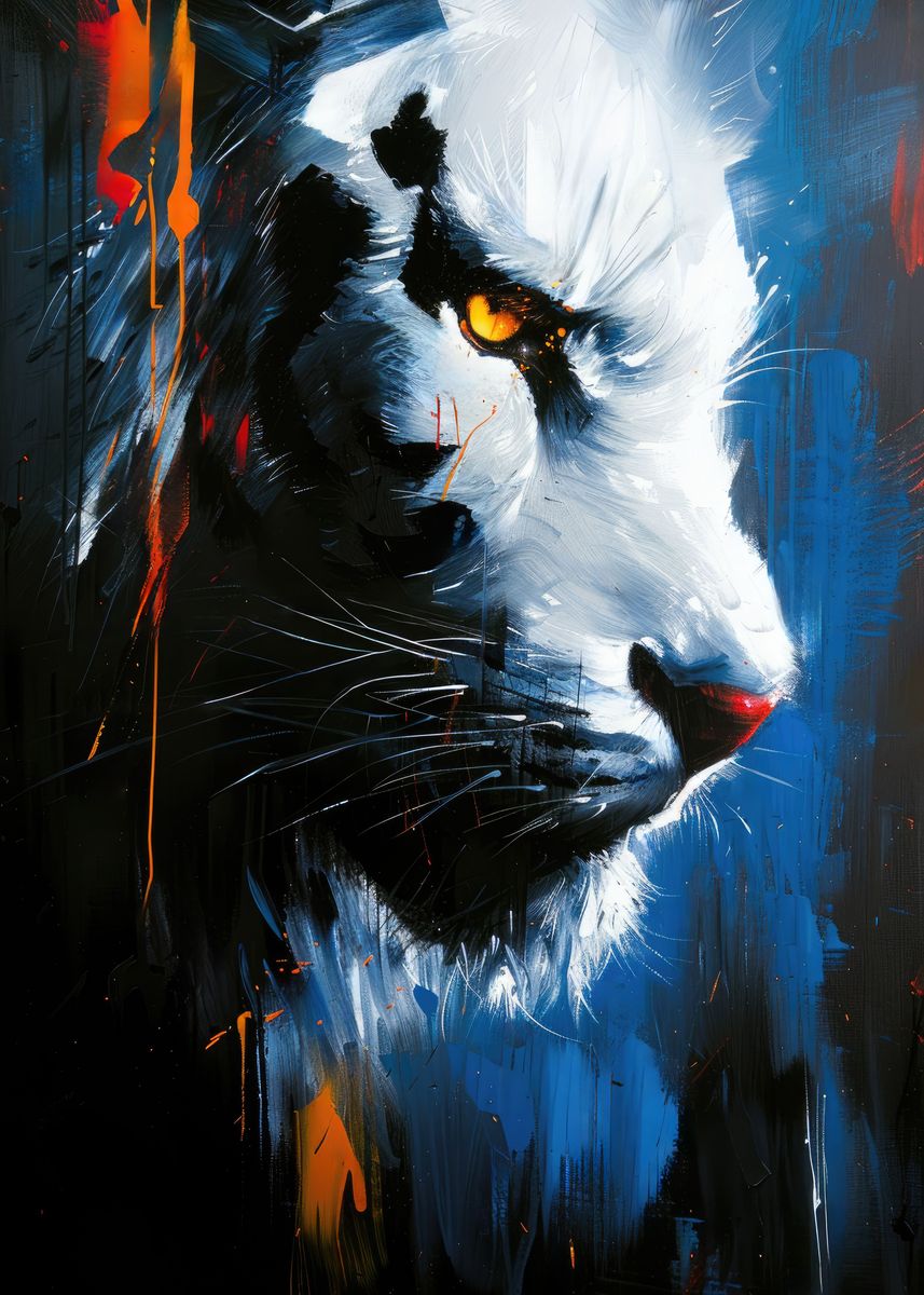 'Shadow Tiger' Poster, picture, metal print, paint by Michael Mattler ...