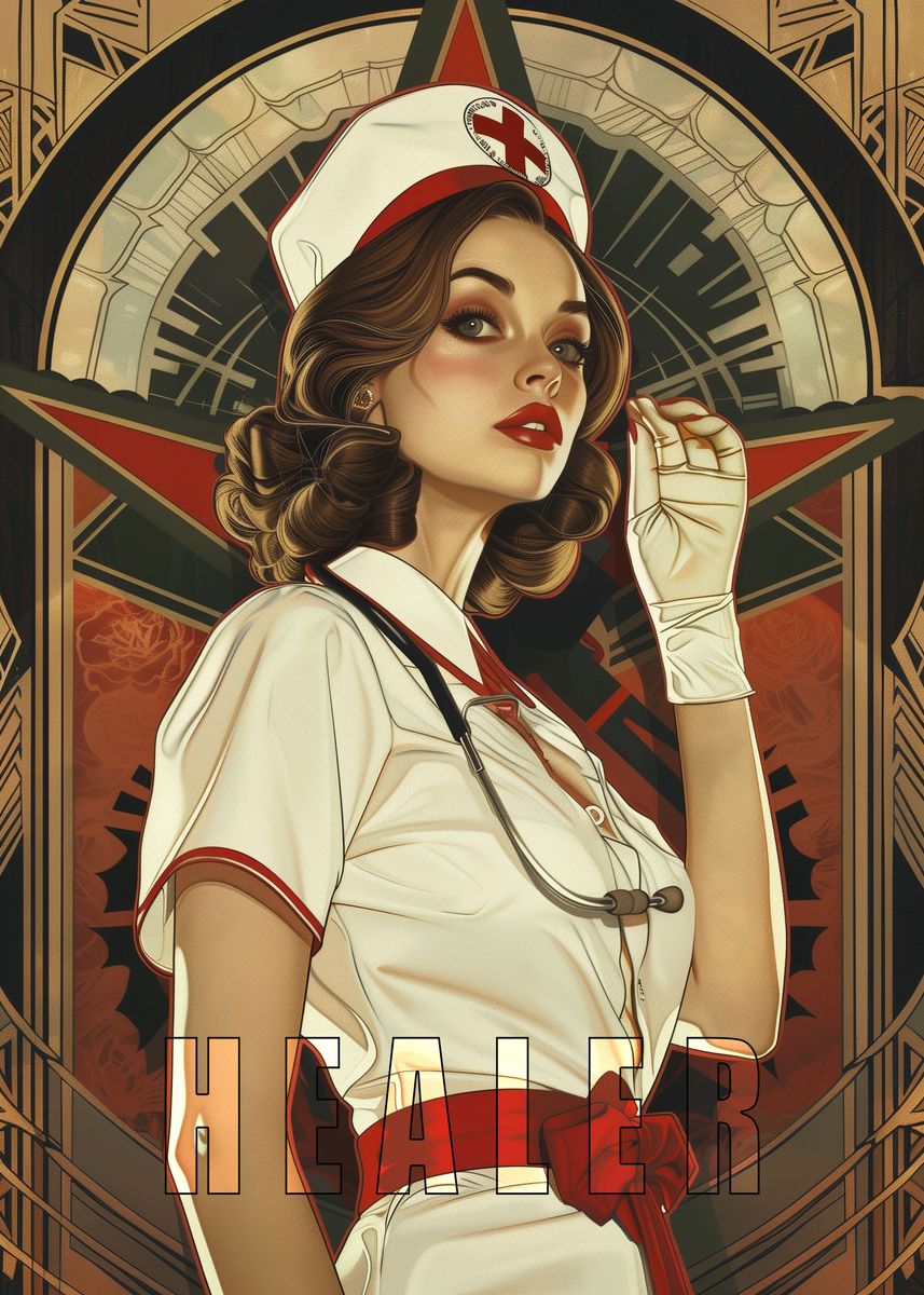 'Healer' Poster, picture, metal print, paint by der Mumpitz | Displate