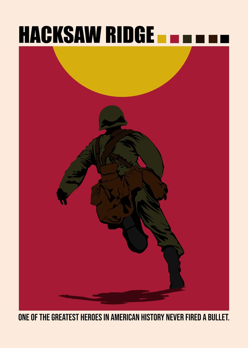 'hacksaw ridge' Poster, picture, metal print, paint by alesha art ...