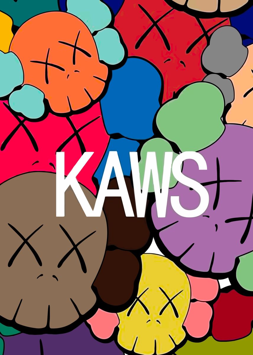 'Kaws Contemporary' Poster, picture, metal print, paint by BB Creative ...