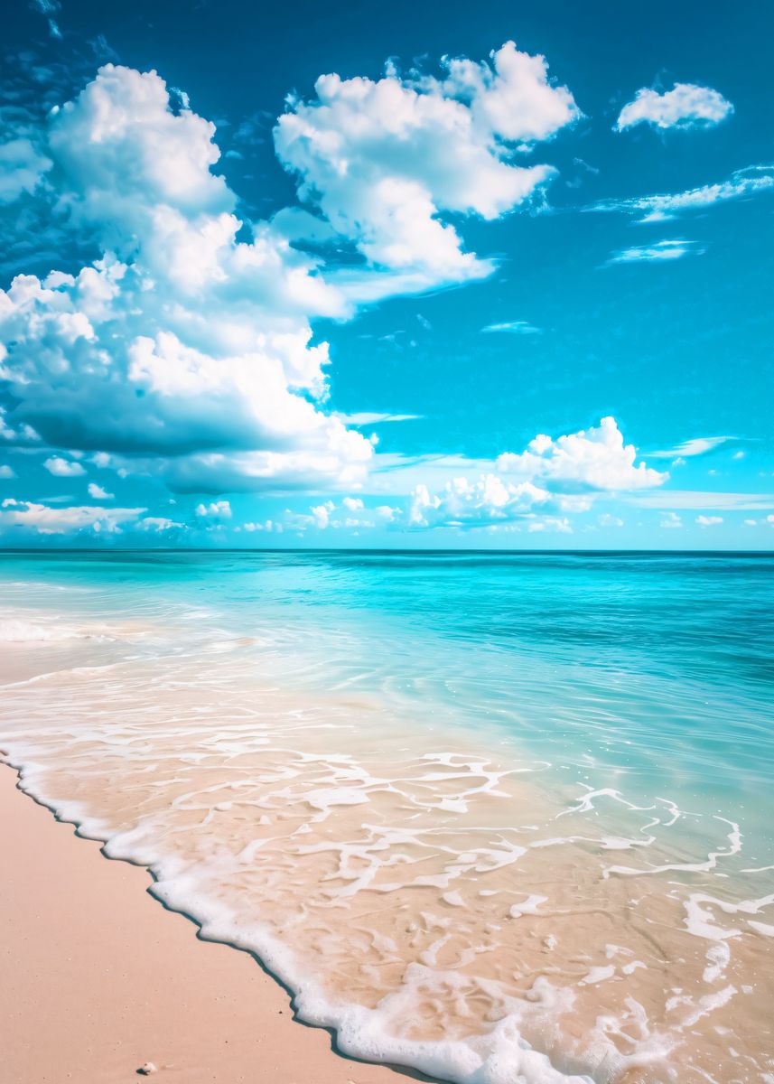 'Beach Scene' Poster, picture, metal print, paint by Undermountain ...