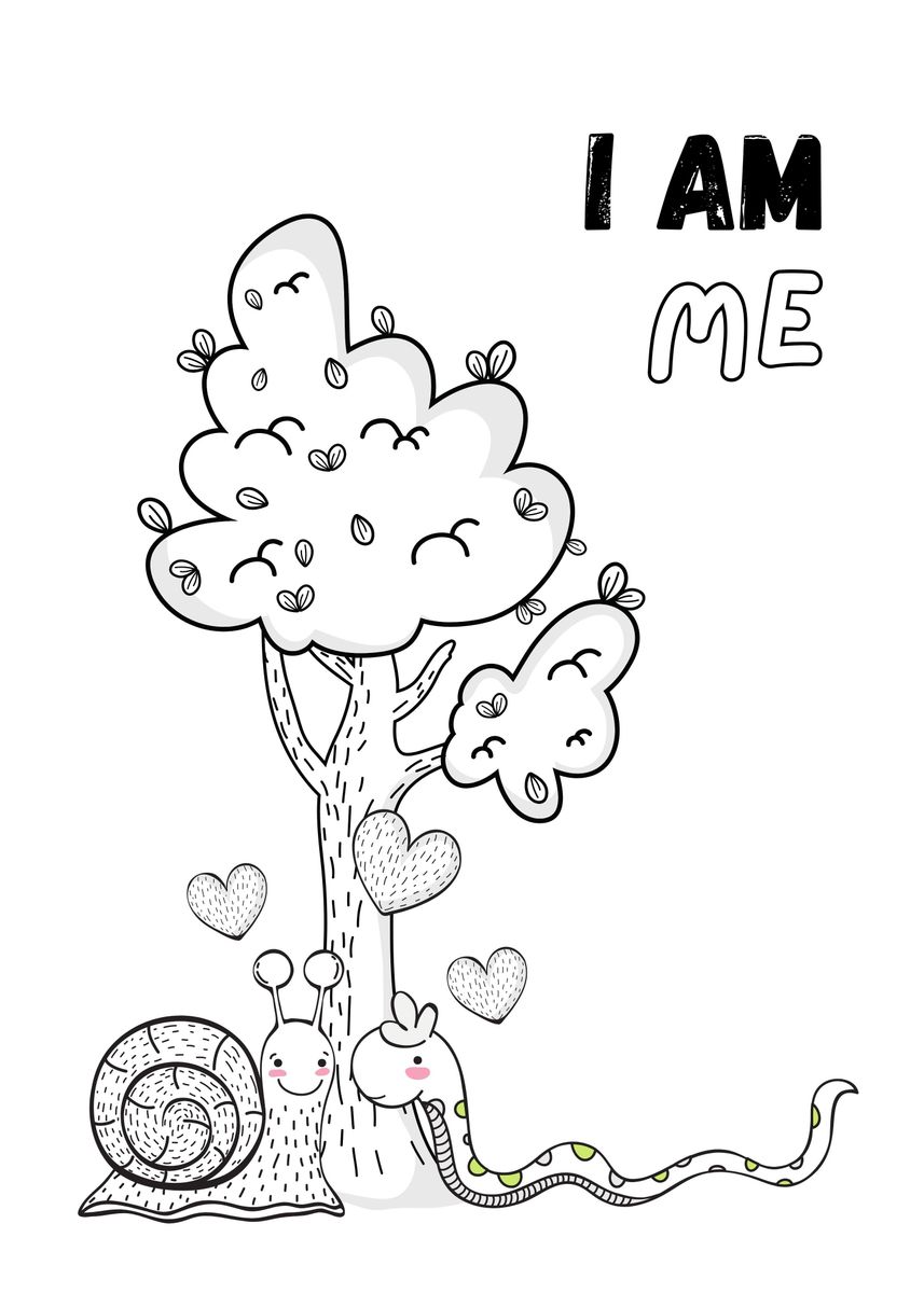 'I am Me' Poster, picture, metal print, paint by AL Store | Displate