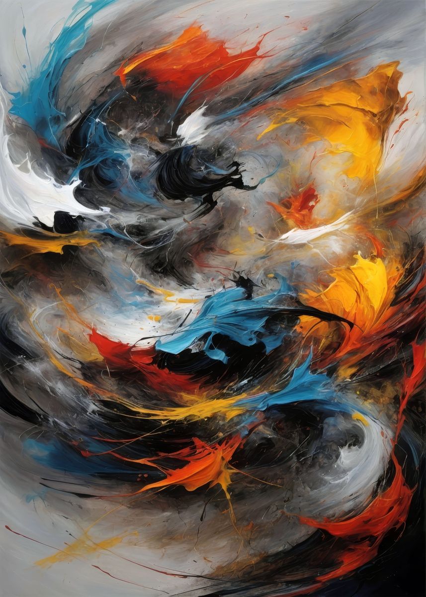 'Frenzied Disarray' Poster, picture, metal print, paint by murtzart ...