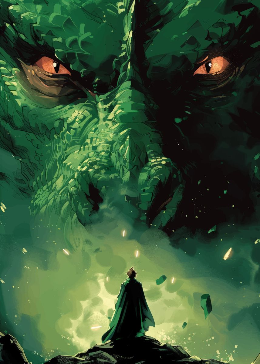 'Samurai vs Dragon' Poster, picture, metal print, paint by Amateras ...