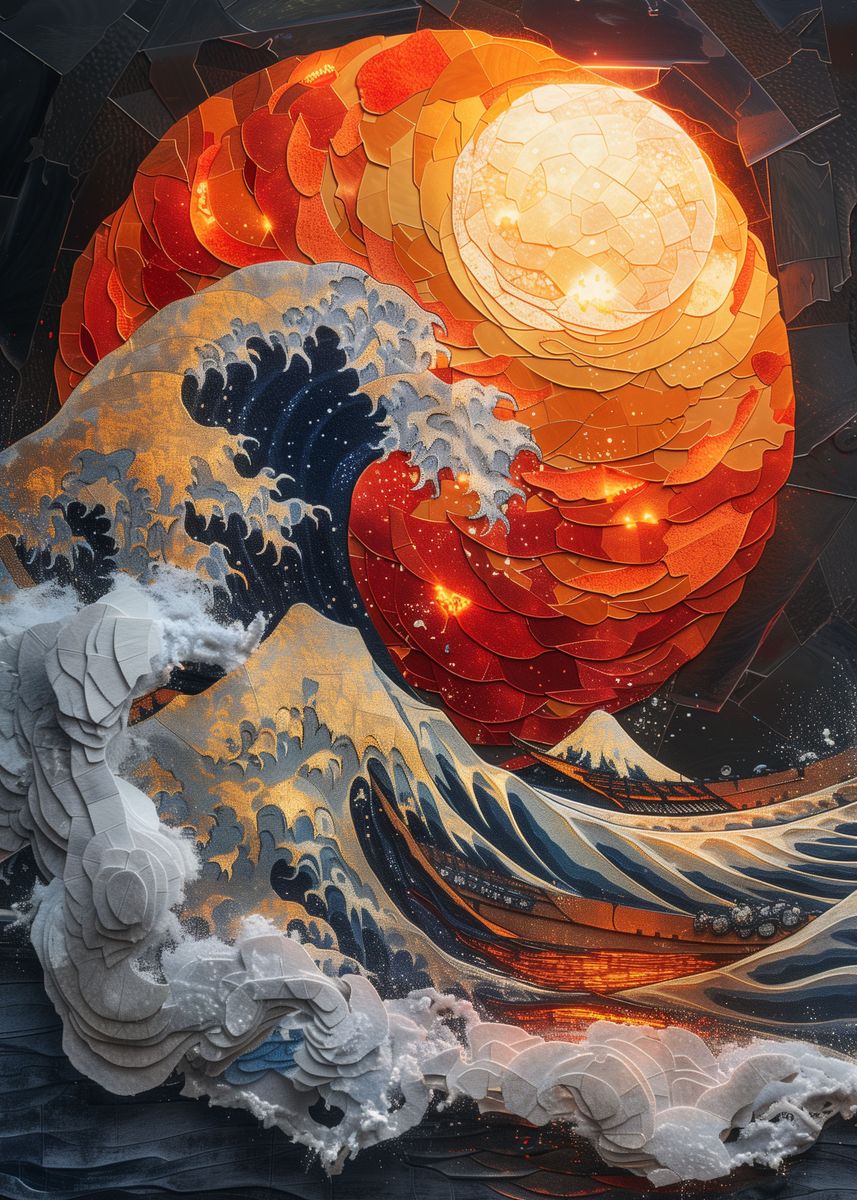 'Full moon ' Poster, picture, metal print, paint by Mus Mius | Displate