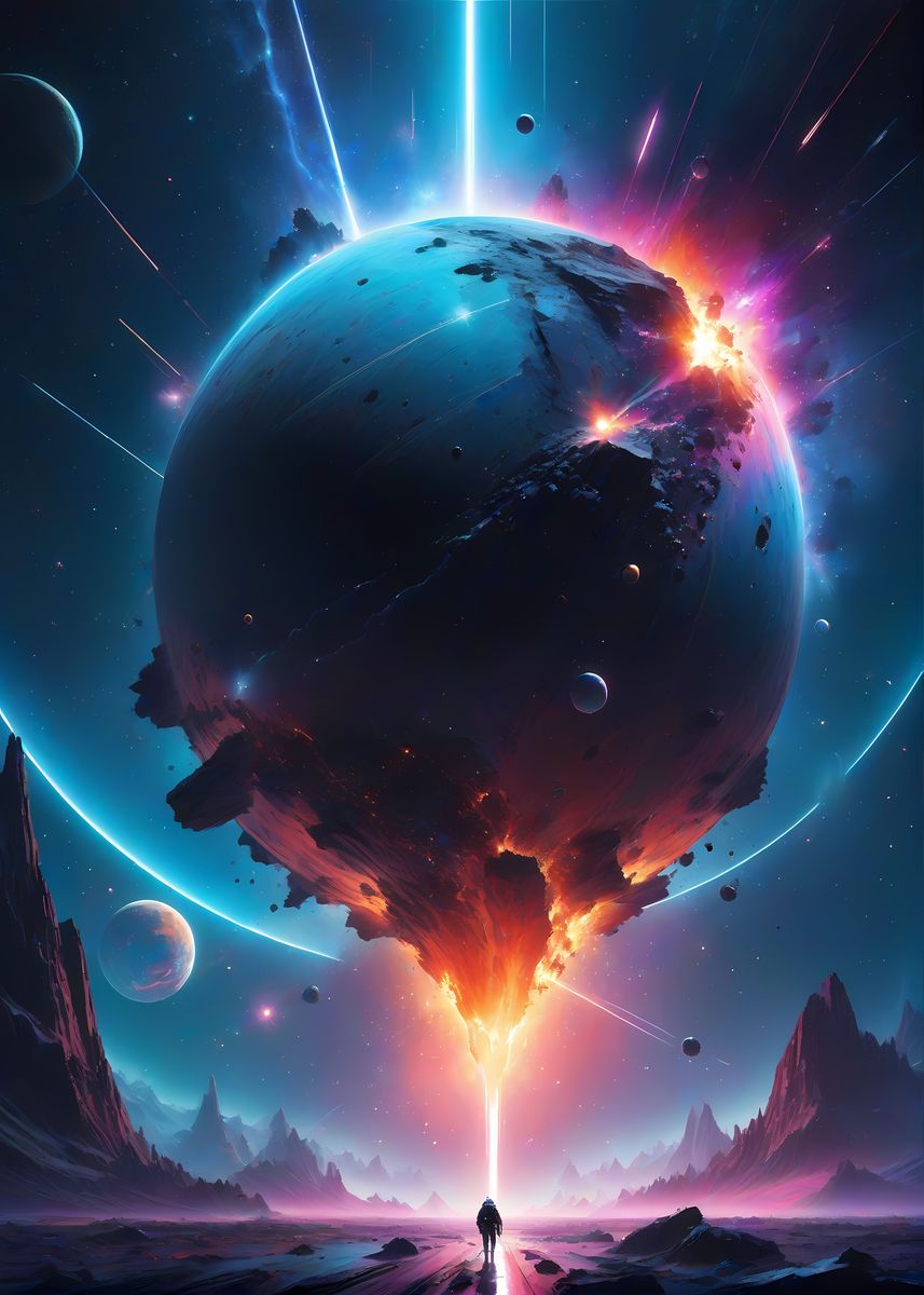 'Space Exploration' Poster, picture, metal print, paint by Surreal ...