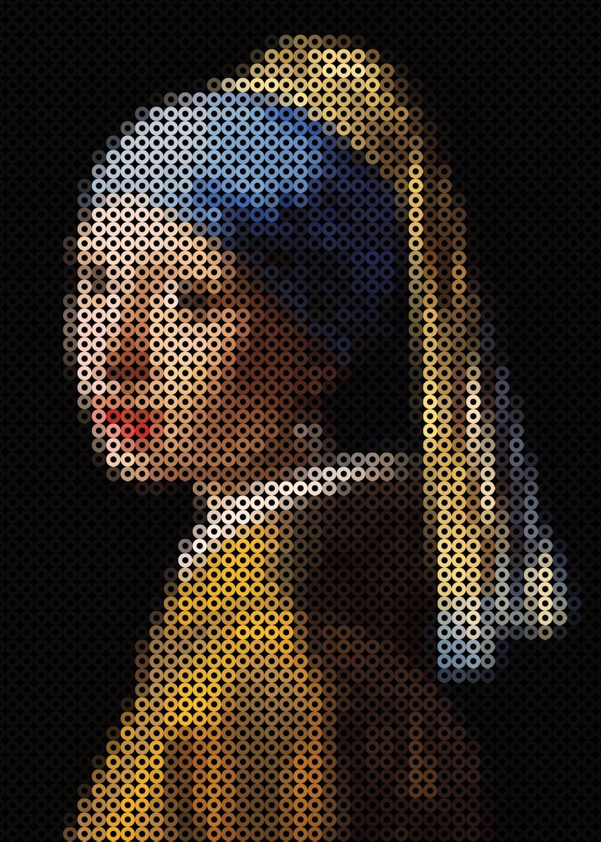 'Girl with a Pearl Earring' Poster, picture, metal print, paint by The ...