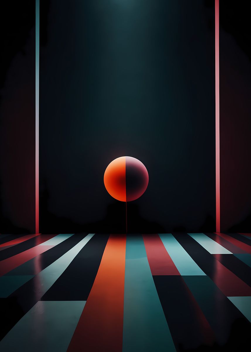 'Modern Abstract Colors' Poster, picture, metal print, paint by Shamoon ...