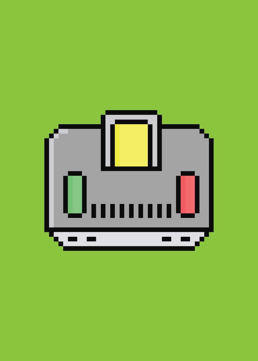 'Console Game 8 bit 8' Poster, picture, metal print, paint by Takanome ...