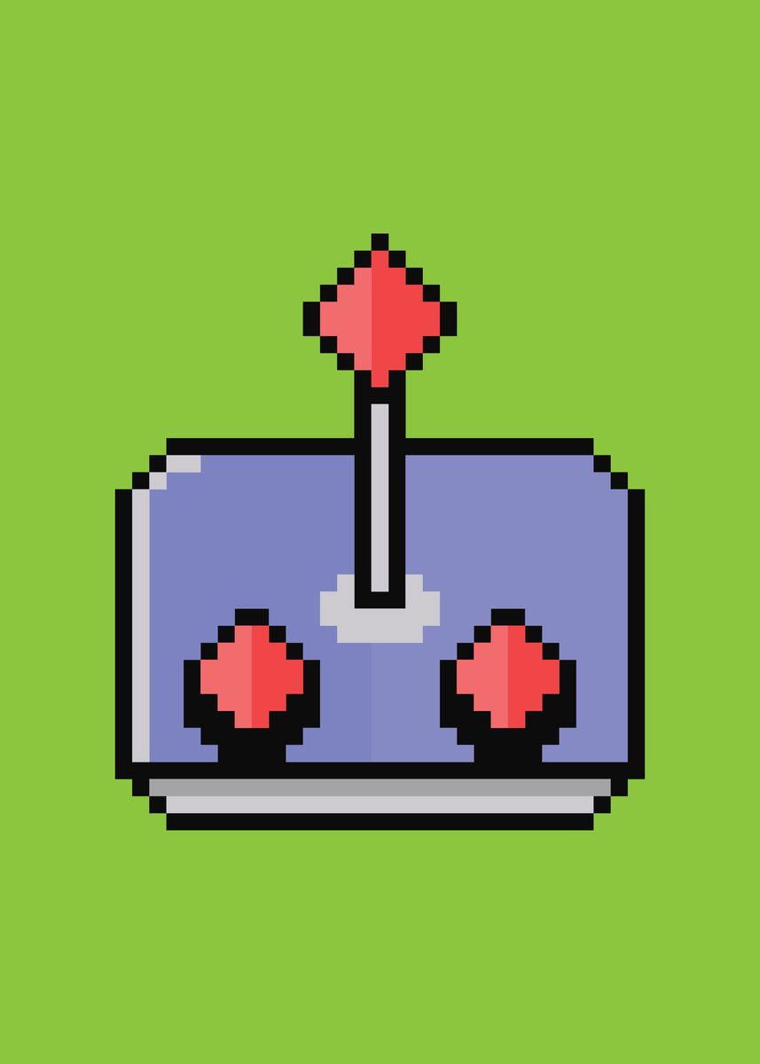 'Console Game 8 bit 6' Poster, picture, metal print, paint by Takanome ...