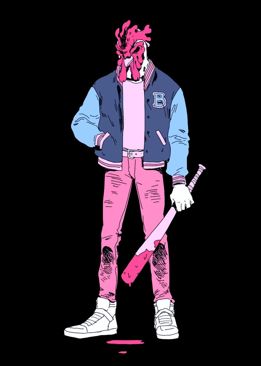 'Hotline Miami' Poster, picture, metal print, paint by albran karan ...