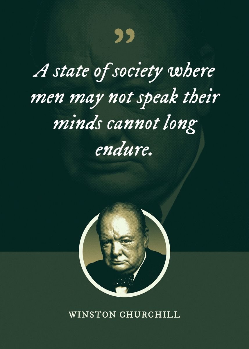 'A state of society where' Poster, picture, metal print, paint by ...