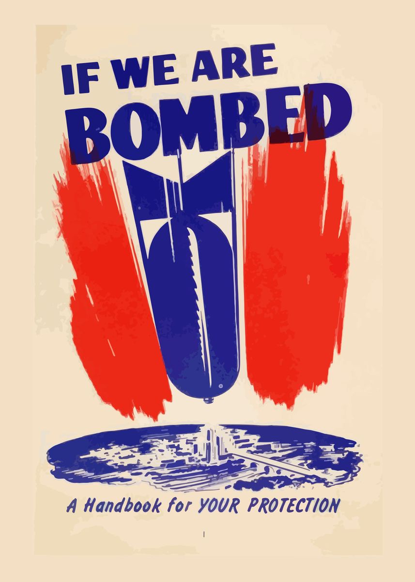 'bombed protect' Poster, picture, metal print, paint by Ebiet Cavalera ...