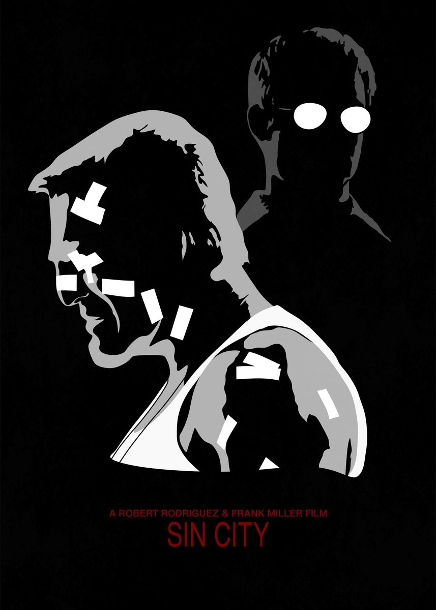 'N038 Min Sin City' Poster, picture, metal print, paint by Josh B ...