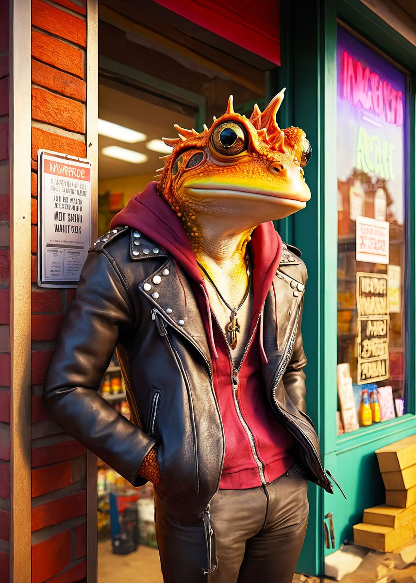 'Punk Rock Paddock' Poster, picture, metal print, paint by Michael ...