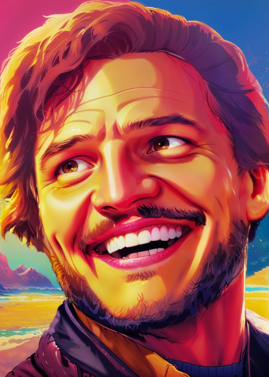 'Pedro Pascal Meme Art' Poster, picture, metal print, paint by ...