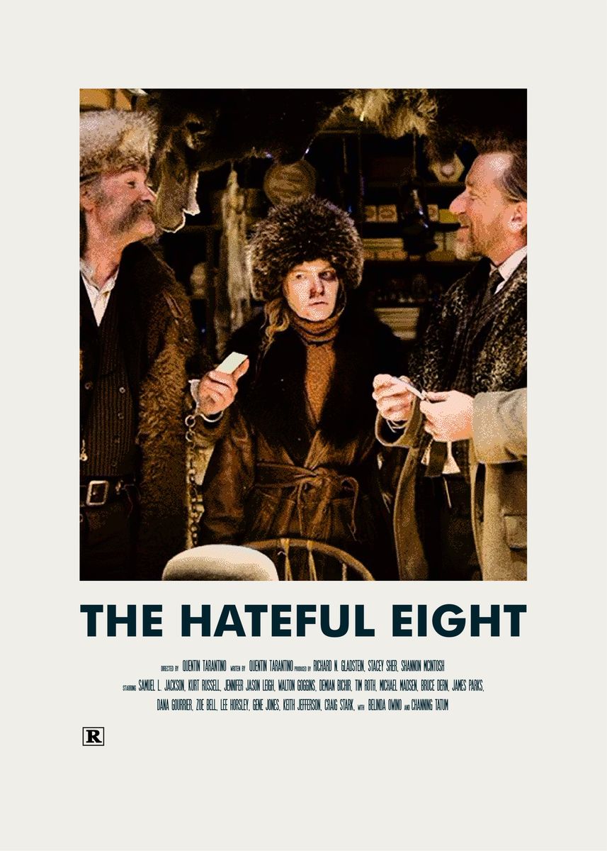 'the hateful eight' Poster, picture, metal print, paint by The Artnesia ...