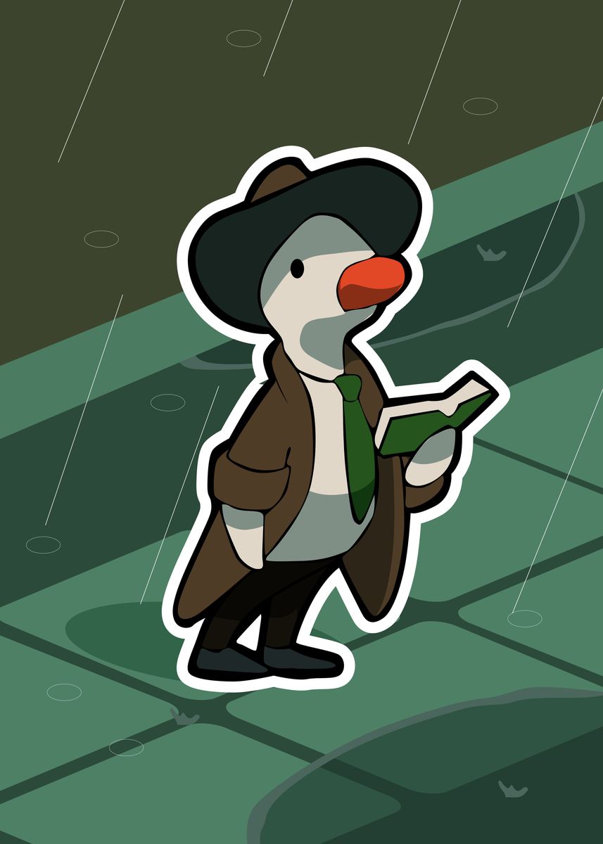 'duck detective' Poster, picture, metal print, paint by geeks holic ...
