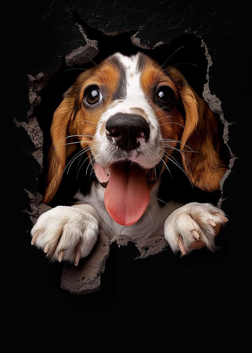 'English Foxhound' Poster, picture, metal print, paint by Henning ...