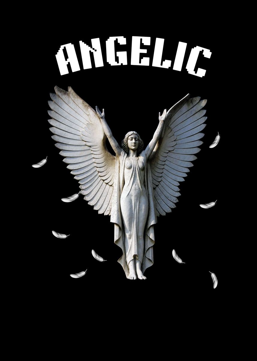 'angelic' Poster, picture, metal print, paint by AL Store | Displate