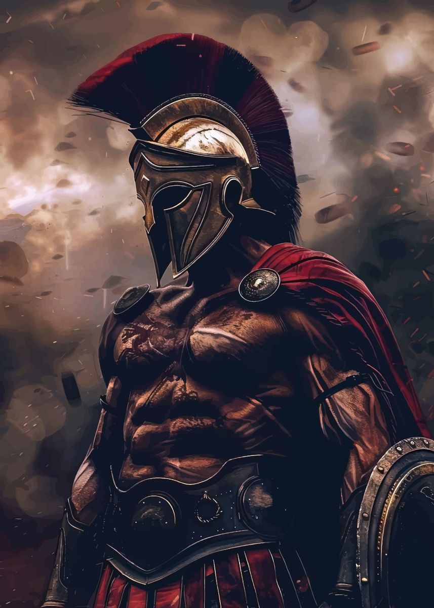 'THIS IS SPARTA' Poster, picture, metal print, paint by Kilua | Displate