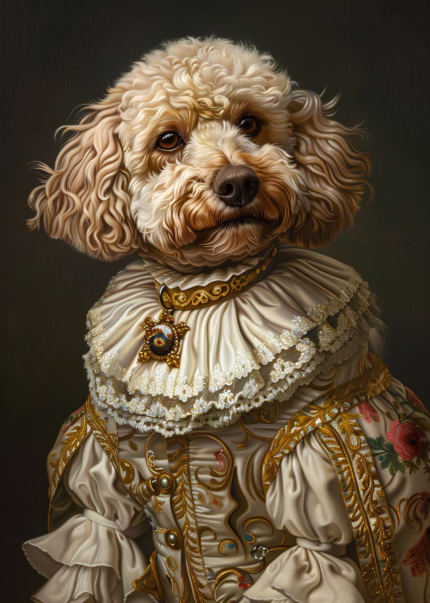 'Pudel dog' Poster, picture, metal print, paint by Beautiful Beast ...