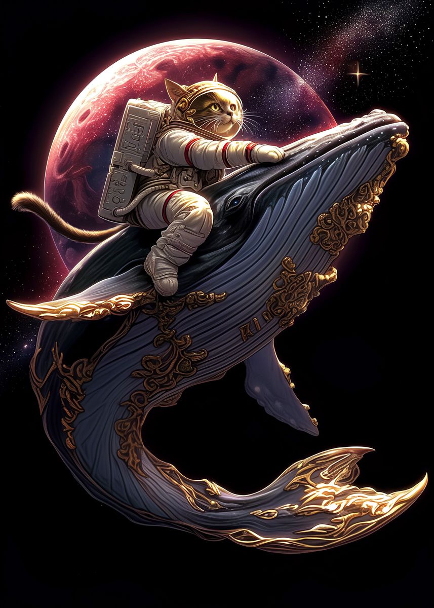 'Celestial Dreamscape' Poster, picture, metal print, paint by ...