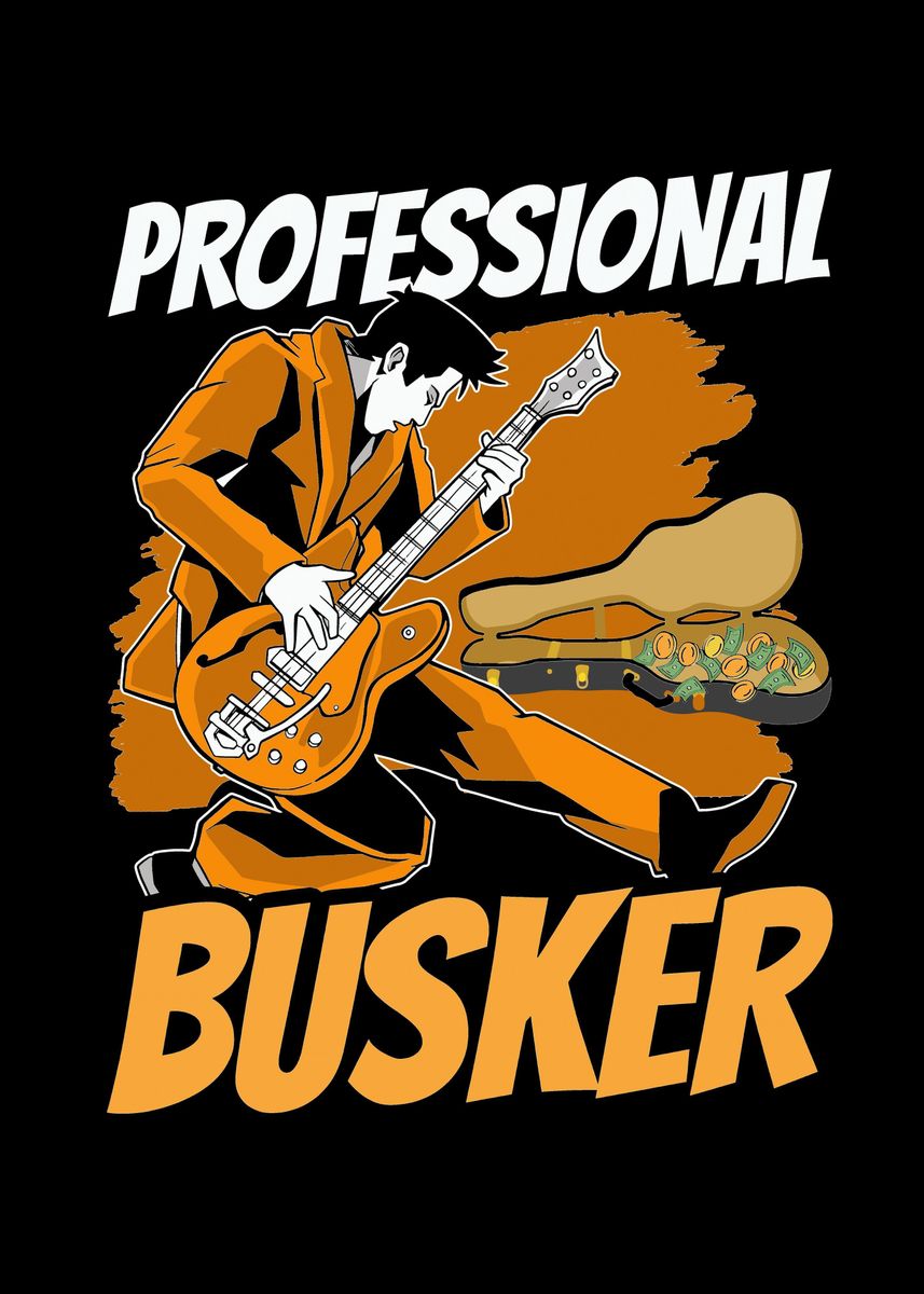 'Professional Busker Banjo' Poster, picture, metal print, paint by ...